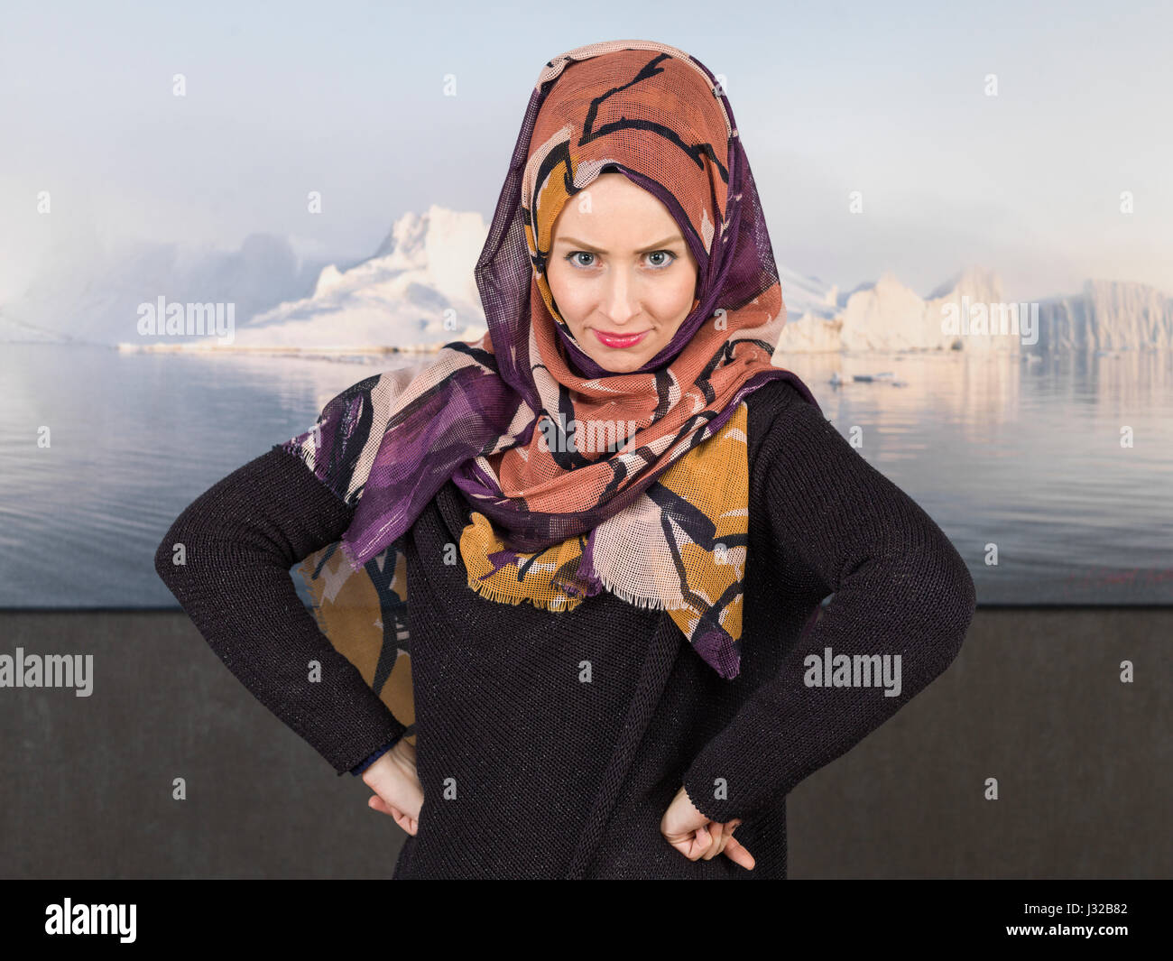 Young muslim woman at work Stock Photo - Alamy