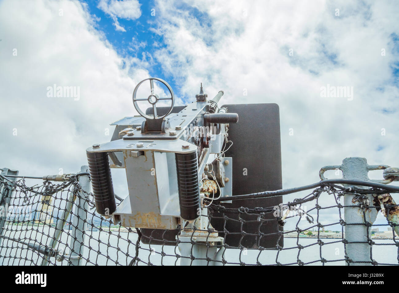 battleship machine gun Stock Photo - Alamy