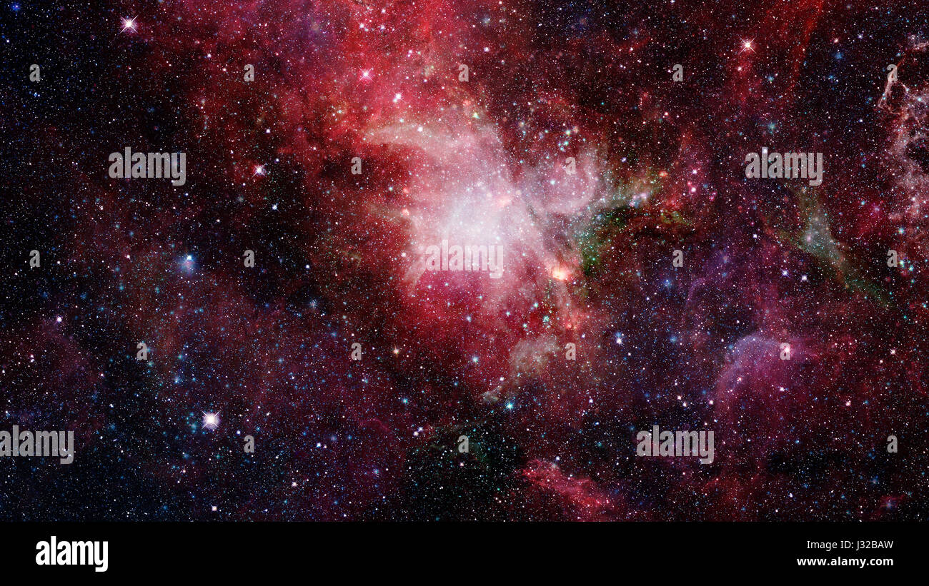 Open space filled with stars, nebulae and galaxies. Elements of this ...