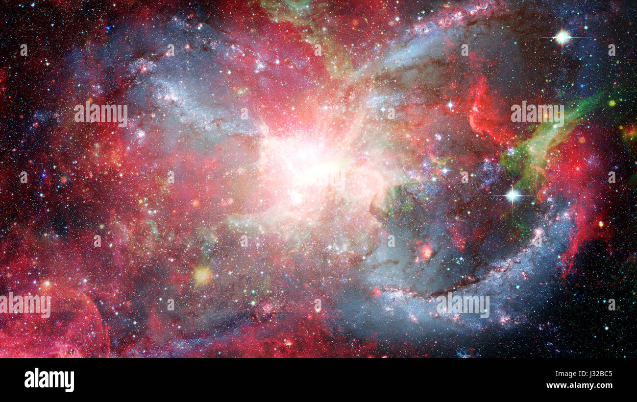 Open space filled with stars, nebulae and galaxies. Elements of this ...