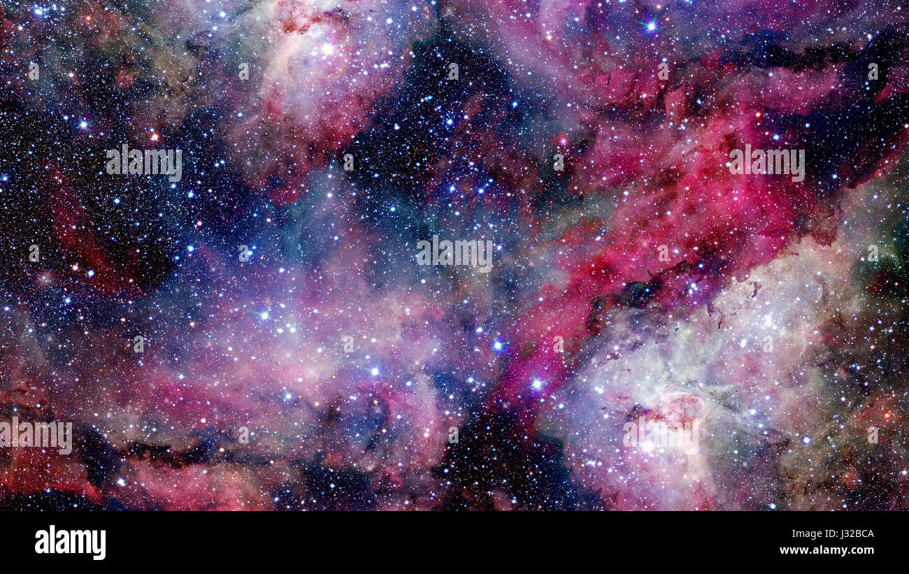 Open space filled with stars, nebulae and galaxies. Elements of this ...