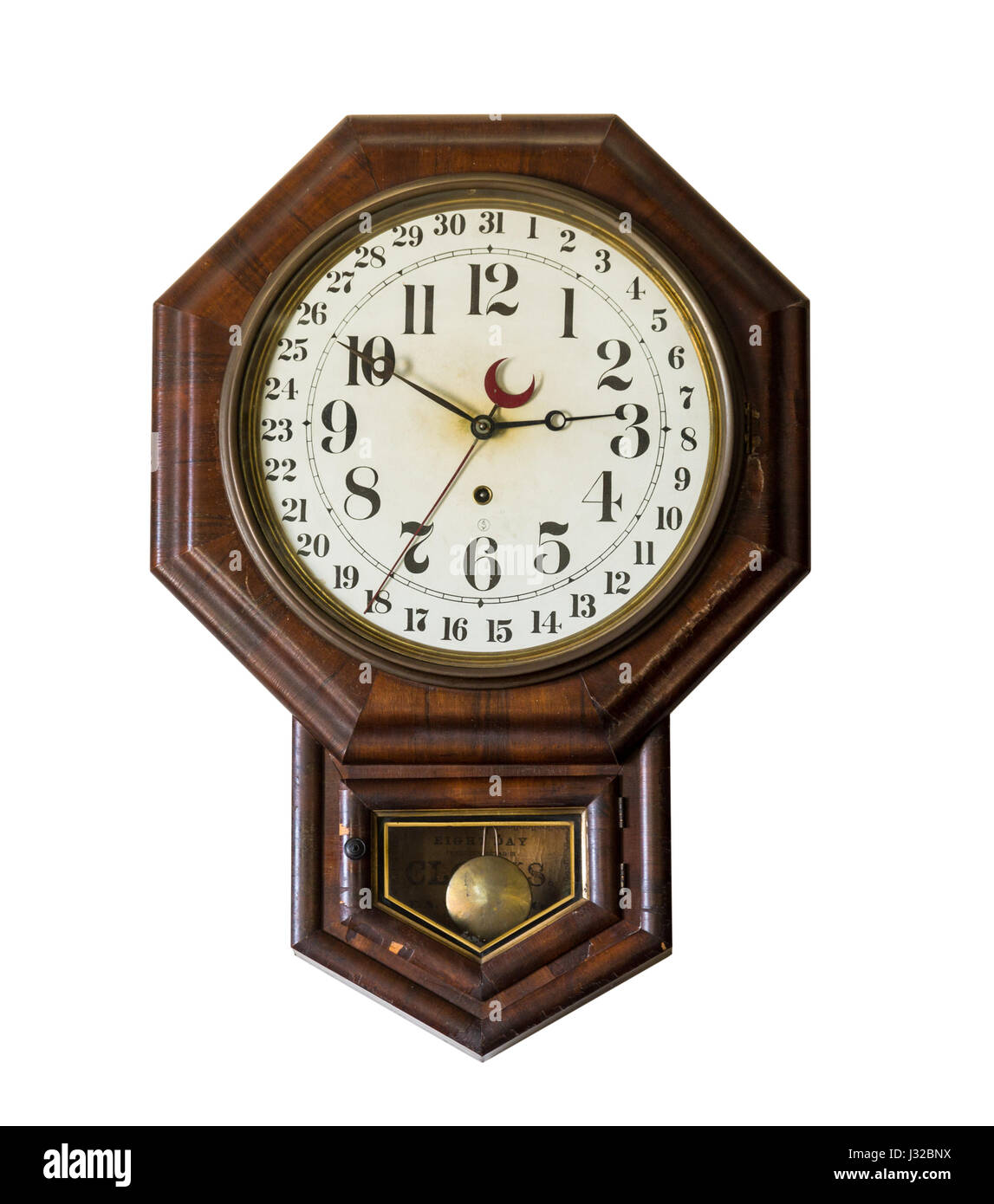 Antique wooden clock hi-res stock photography and images - Alamy