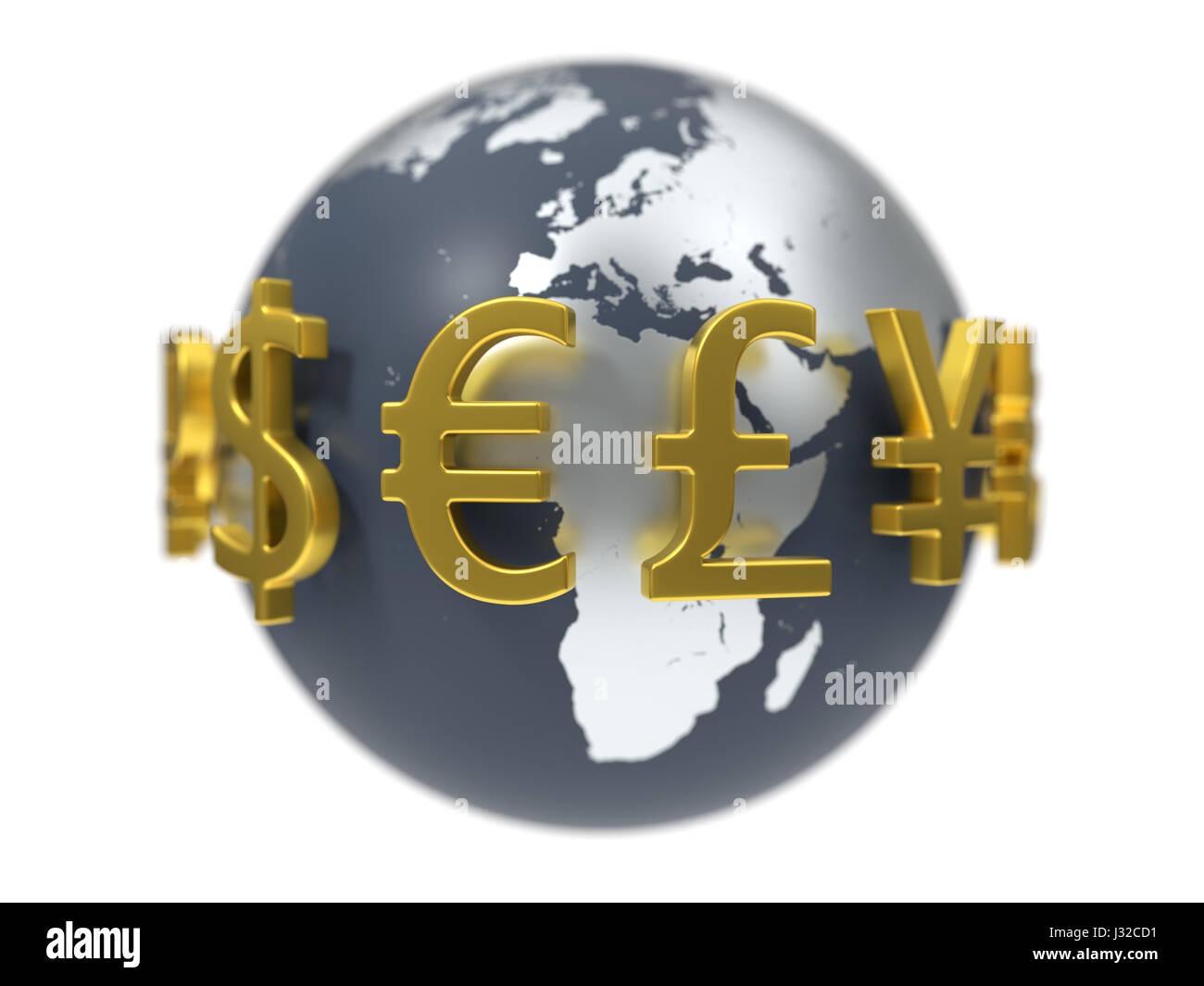 3d currency symbols hi-res stock photography and images - Alamy