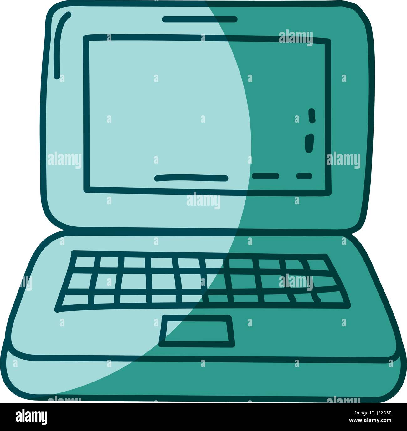 Silhouette hand computer keyboard Stock Vector Images - Alamy