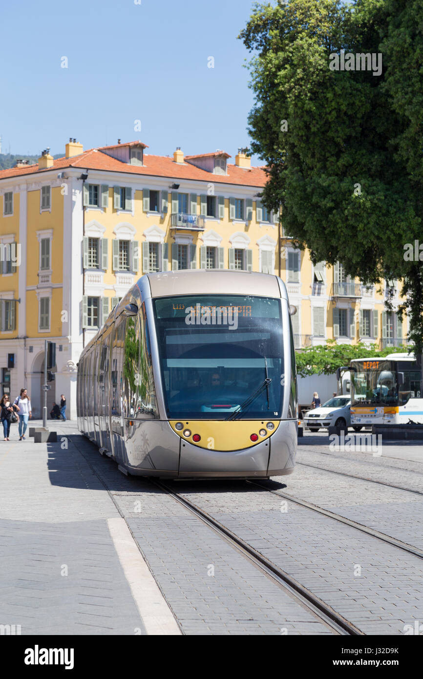 France, Nice, tram at Place Garibaldi Stock Photo - Alamy