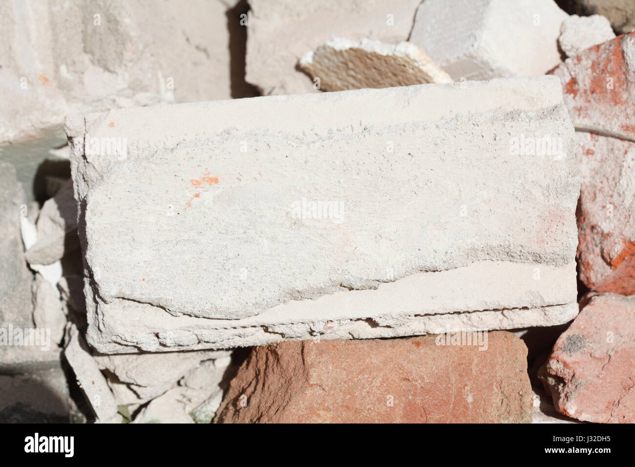 contruction bricks and rubble on a Construction Site Stock Photo - Alamy
