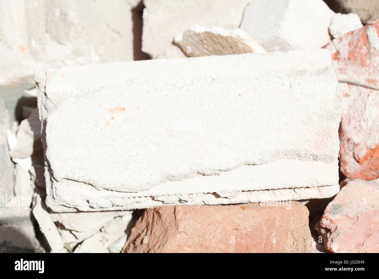 contruction bricks and rubble on a Construction Site Stock Photo - Alamy