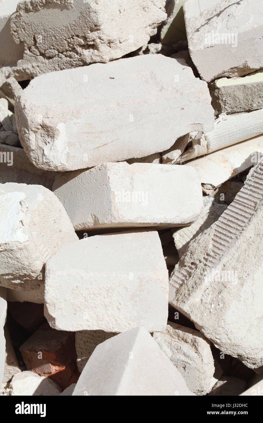 contruction bricks and rubble on a Construction Site Stock Photo - Alamy