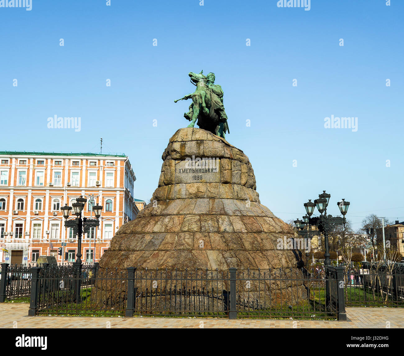 Statue hetman khmelnitsky on sofia hi-res stock photography and images ...