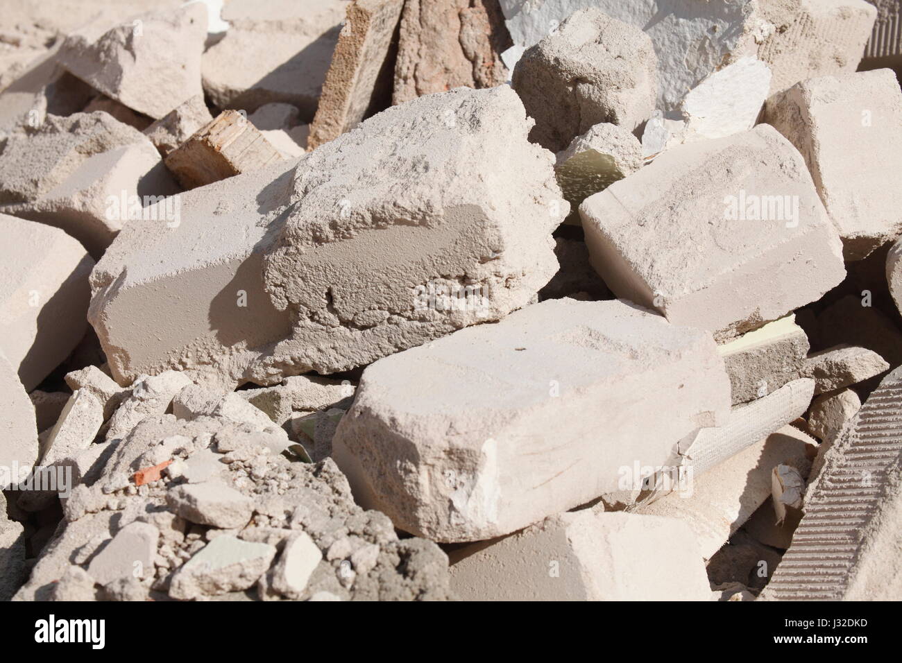 contruction bricks and rubble on a Construction Site Stock Photo - Alamy
