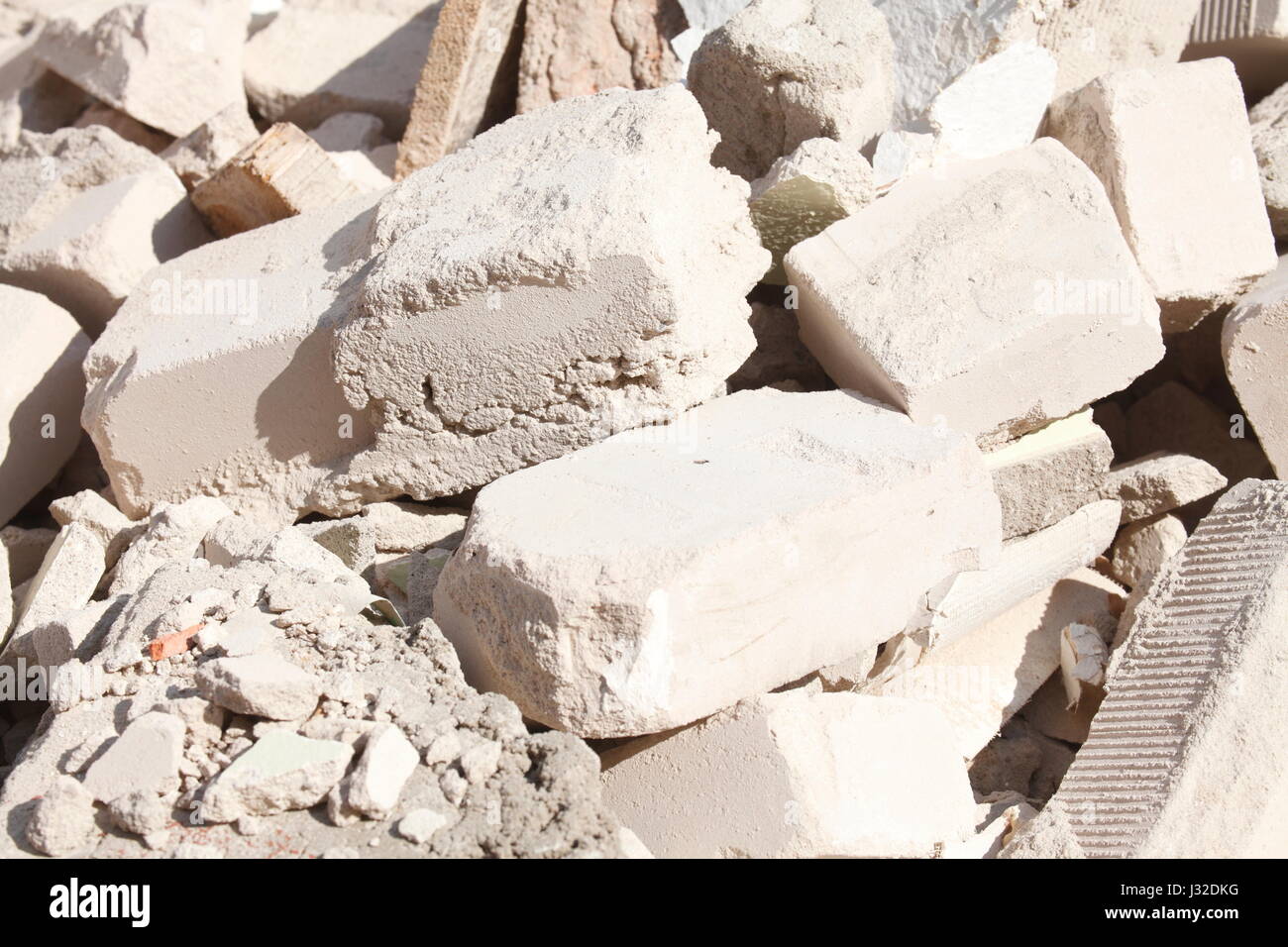 contruction bricks and rubble on a Construction Site Stock Photo - Alamy