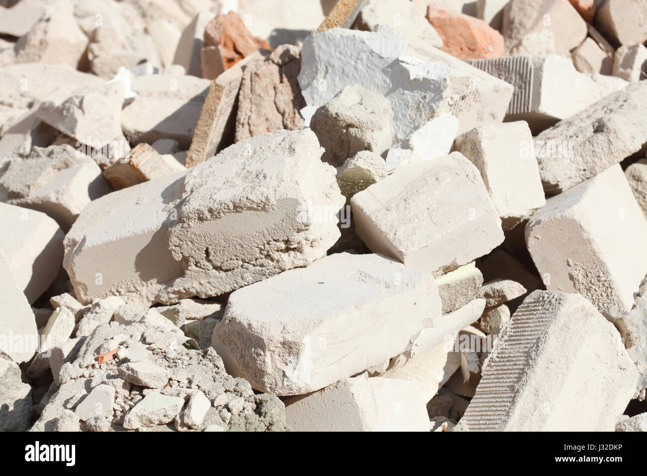 contruction bricks and rubble on a Construction Site Stock Photo - Alamy