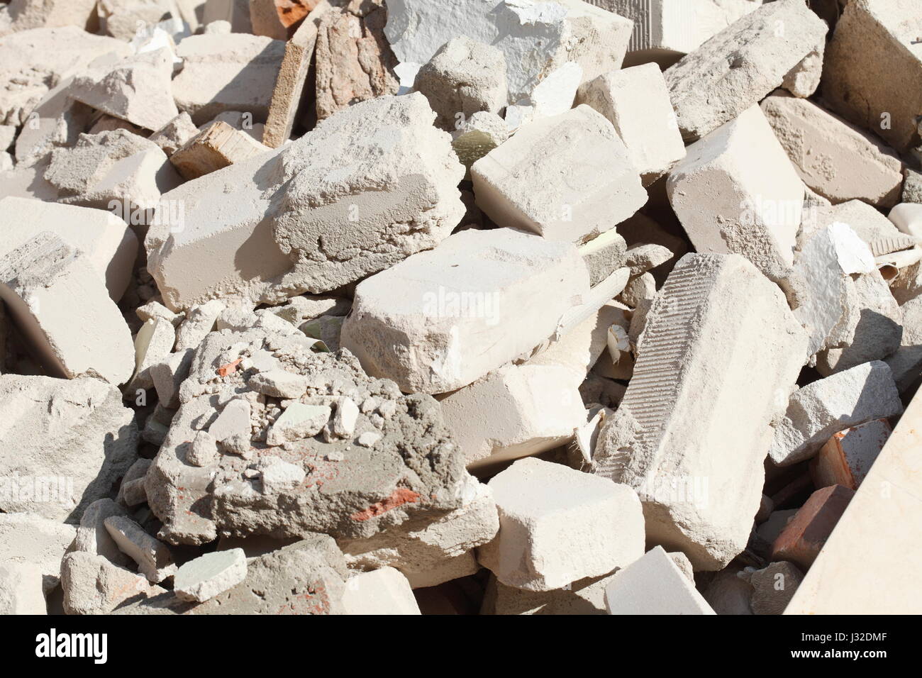 contruction bricks and rubble on a Construction Site Stock Photo - Alamy