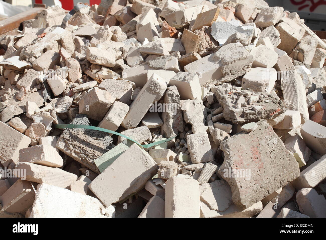 contruction bricks and rubble on a Construction Site Stock Photo - Alamy