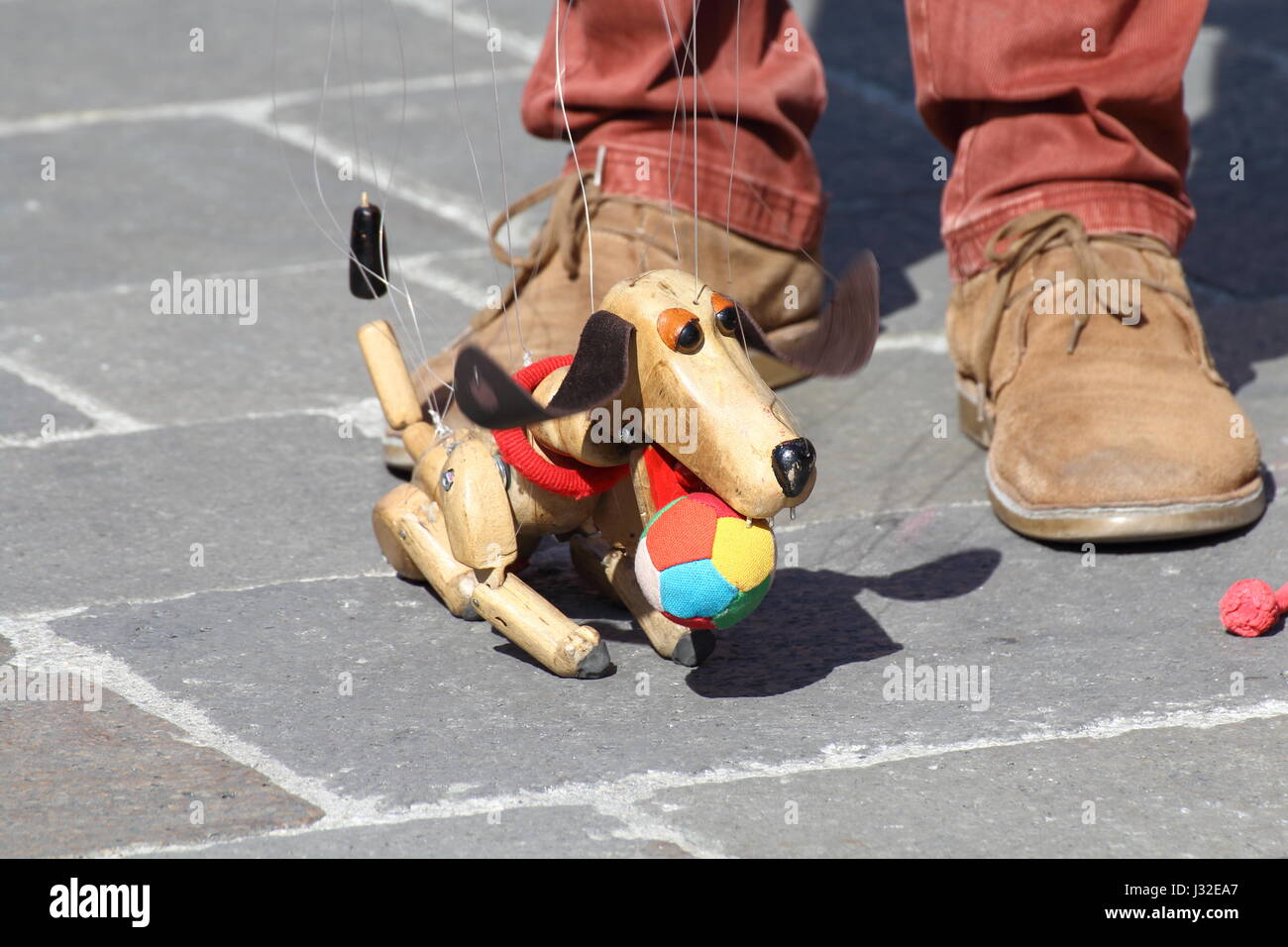 Traditional wooden toy clown hi-res stock photography and images - Alamy