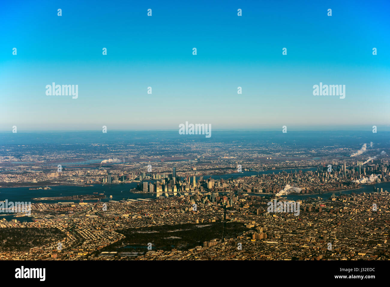 New York City Aerial View Stock Photo - Alamy