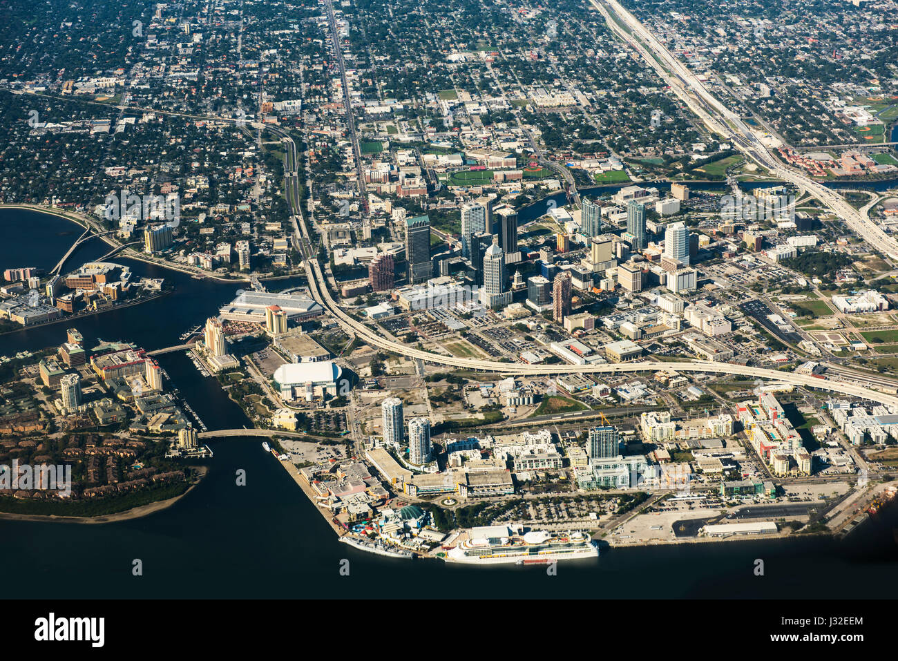 Tampa aerial view hi-res stock photography and images - Alamy