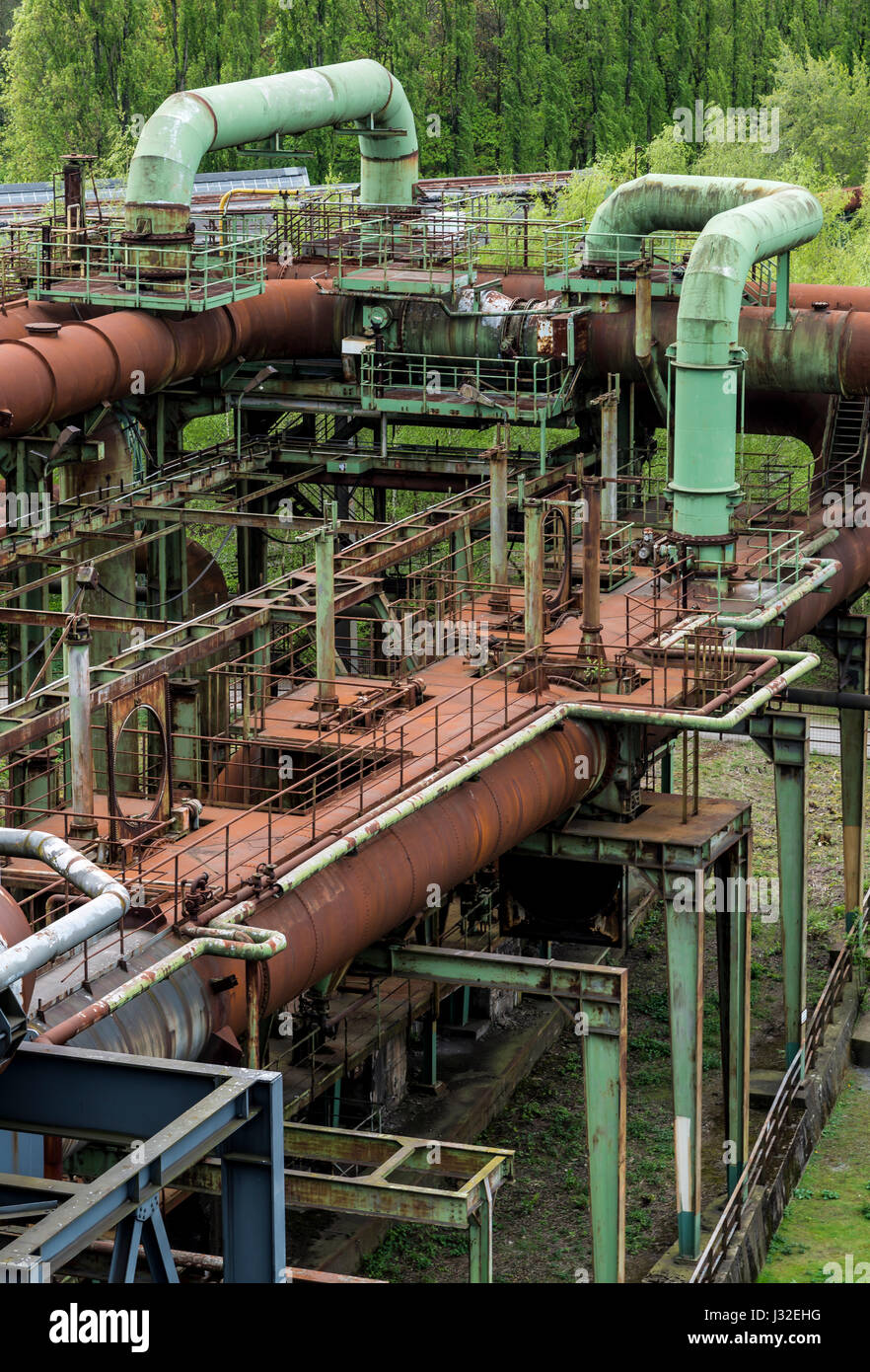 Former steel works in Duisburg, near Dusseldorf, Germany. Today a ...