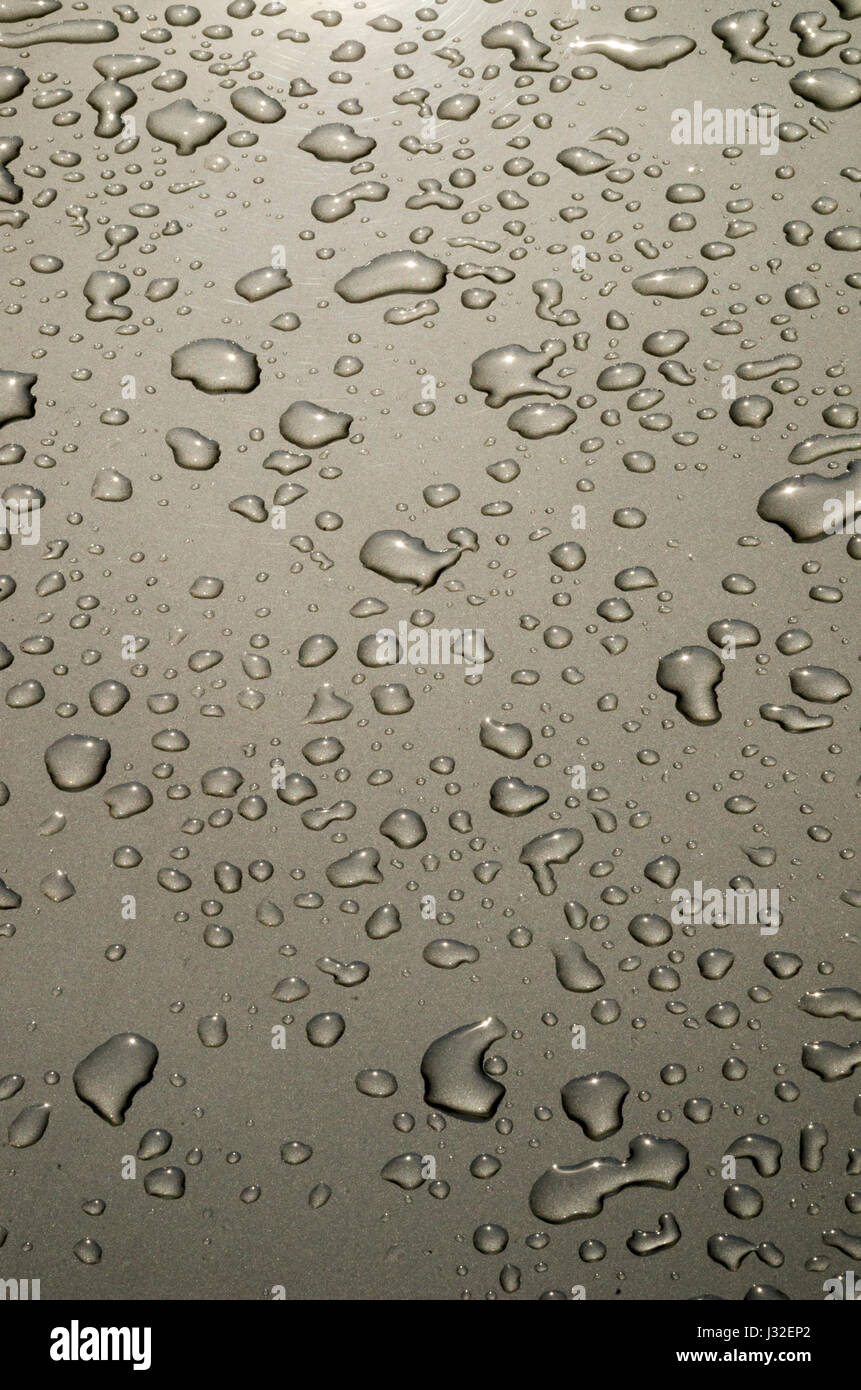 rain drops on car Stock Photo - Alamy