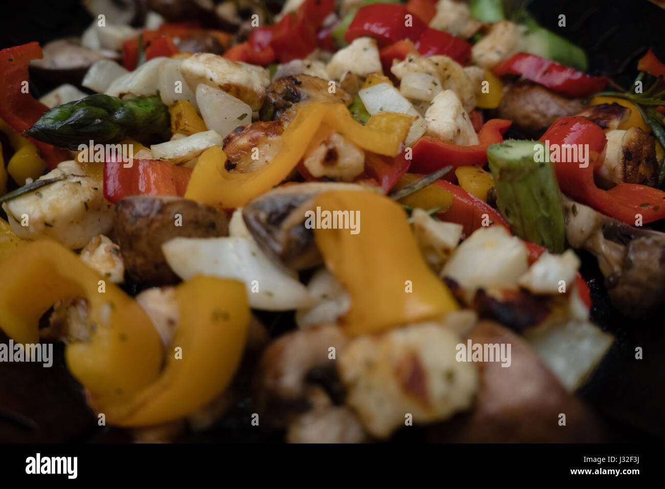 Delicious looking barbecue grilled vegetable Stock Photo - Alamy