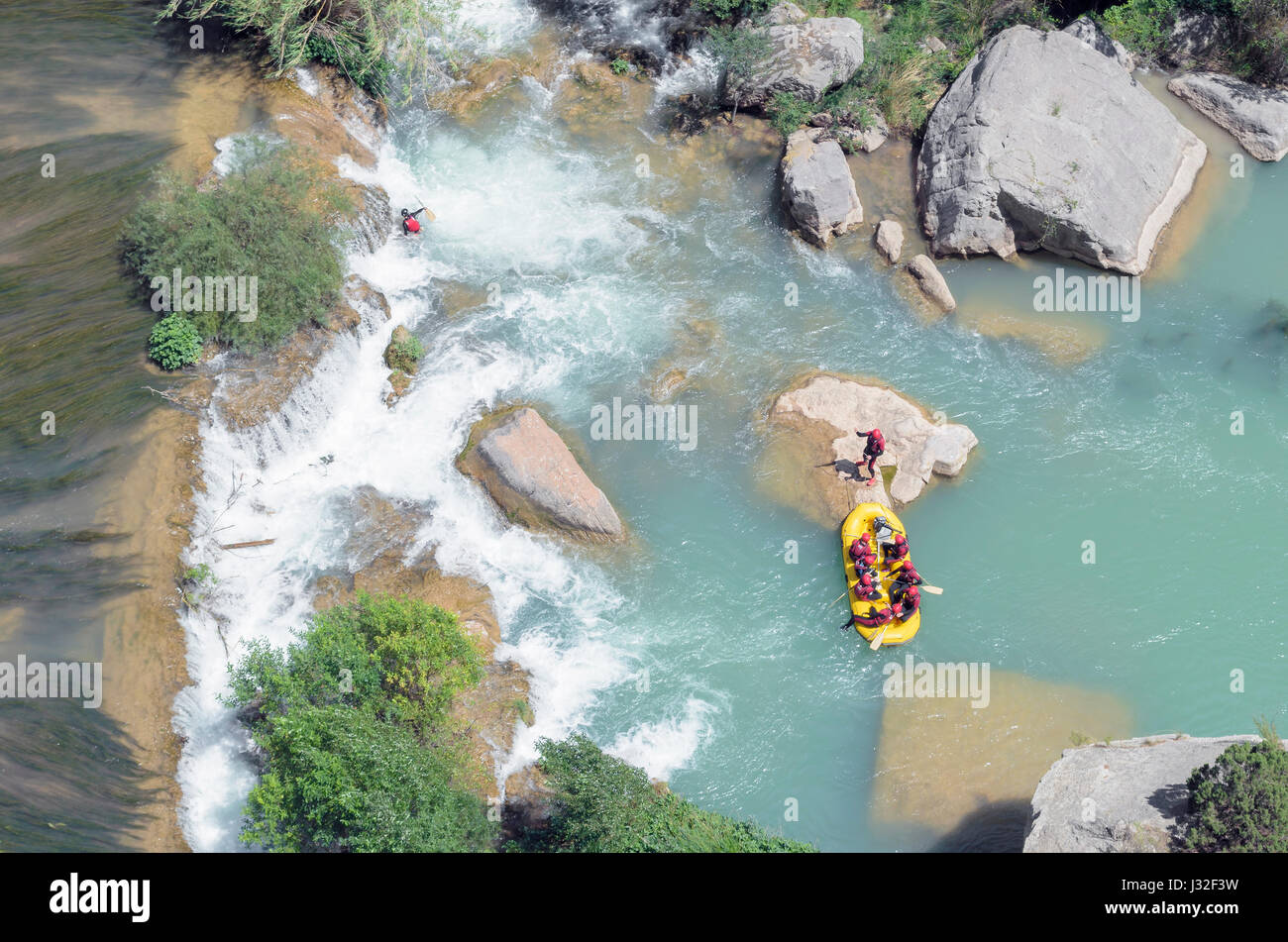 Mijares river, in the province of Castellon (Valencian Country - Spain ...
