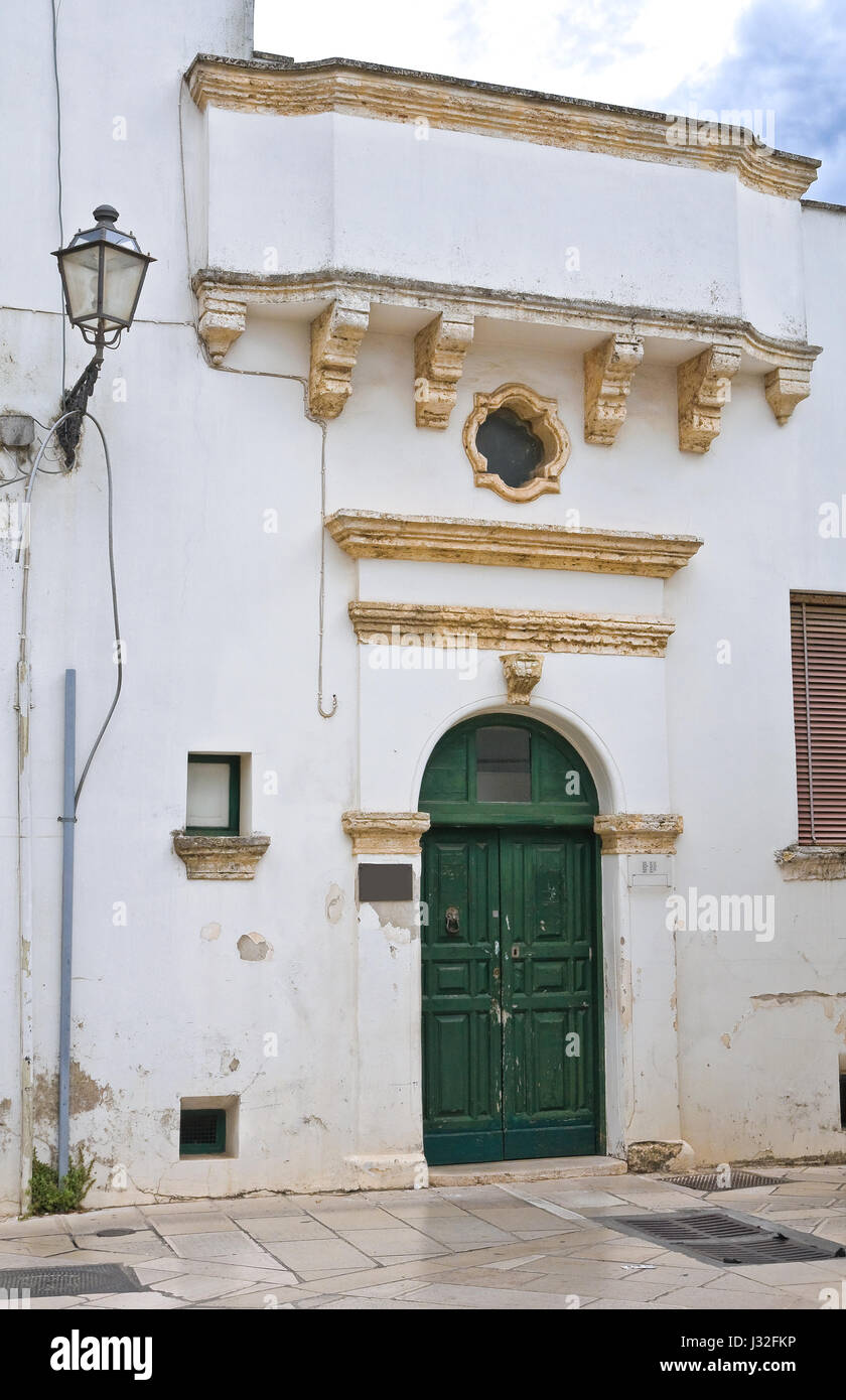 Historical palace. Presicce. Puglia. Italy Stock Photo - Alamy