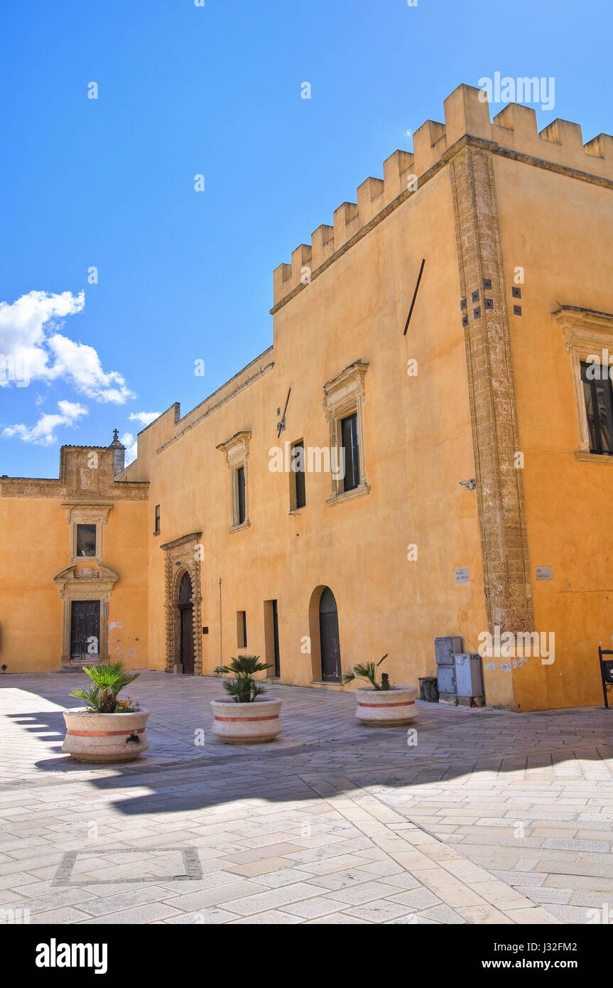 Ducal palace. Presicce. Puglia. Italy Stock Photo - Alamy