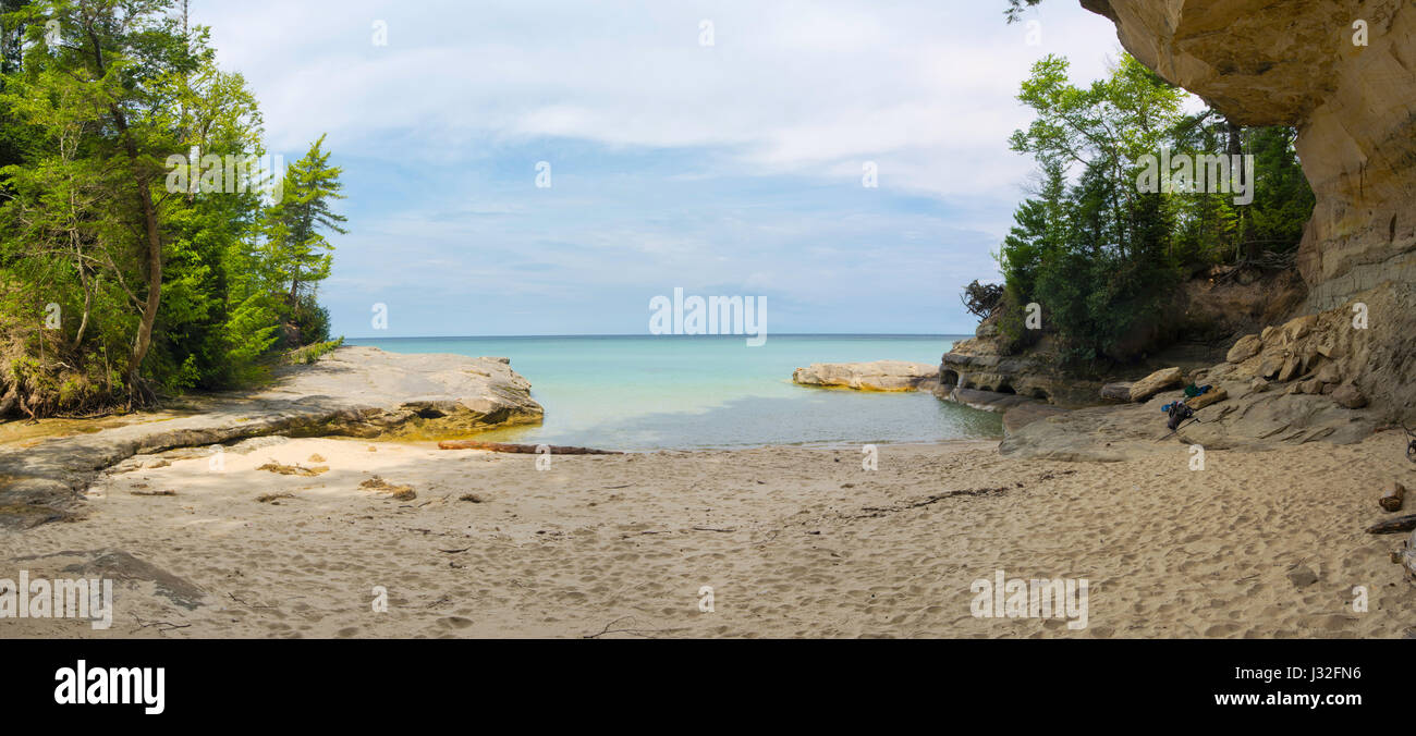 Image from the area known as "The Cove," Pictured Rocks National ...