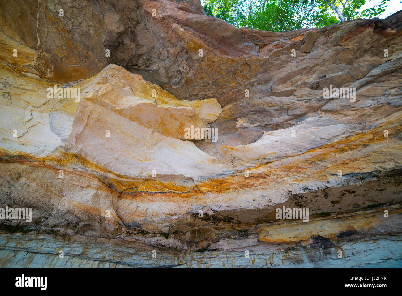Image from the area known as "The Cove," Pictured Rocks National ...