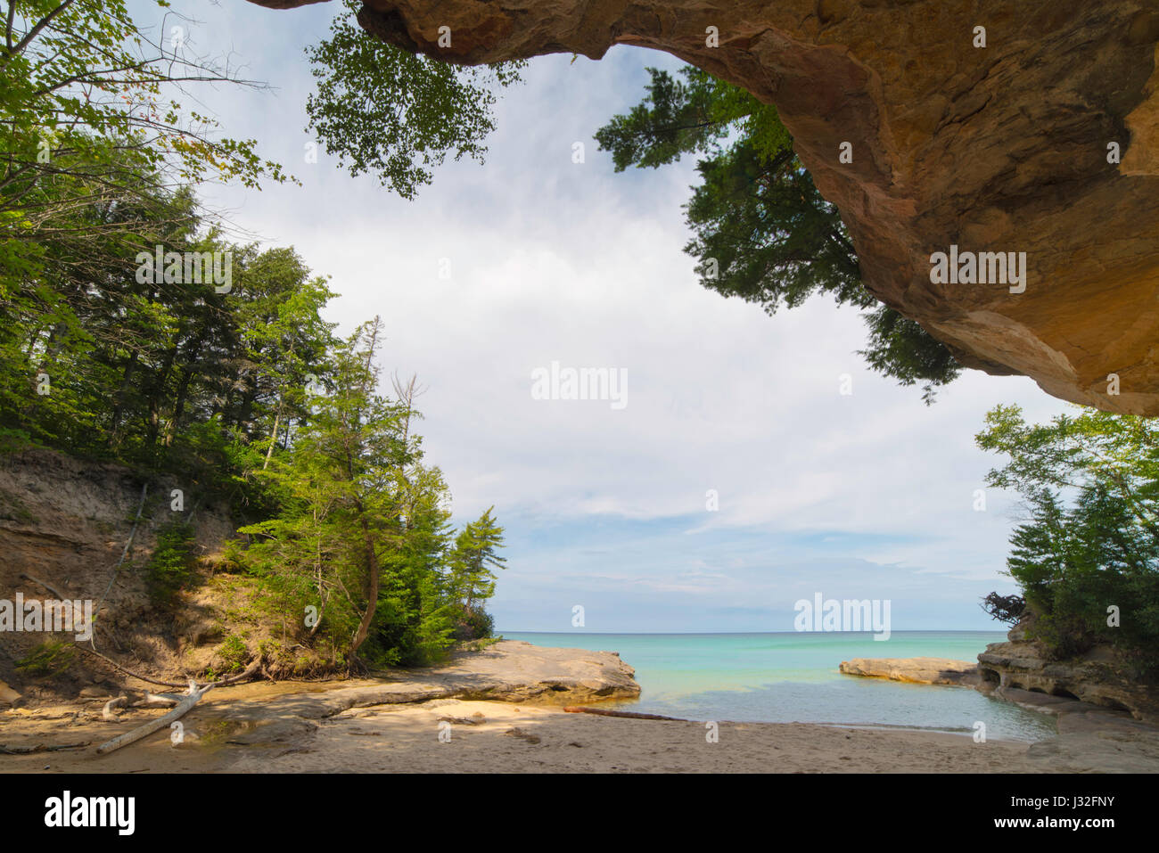 Image from the area known as "The Cove," Pictured Rocks National ...