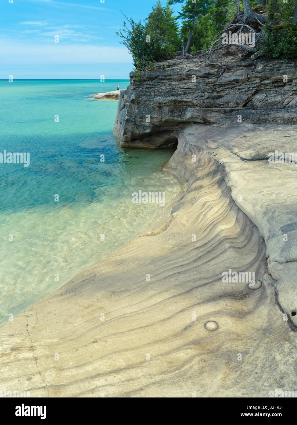 Image from the area known as "The Cove," Pictured Rocks National ...