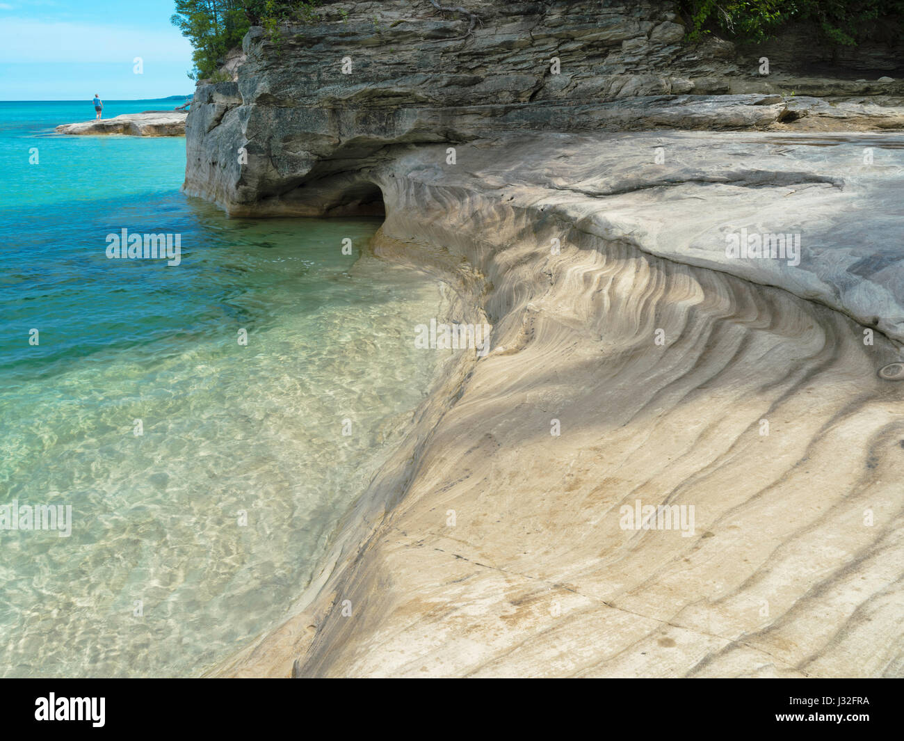 Image from the area known as "The Cove," Pictured Rocks National ...