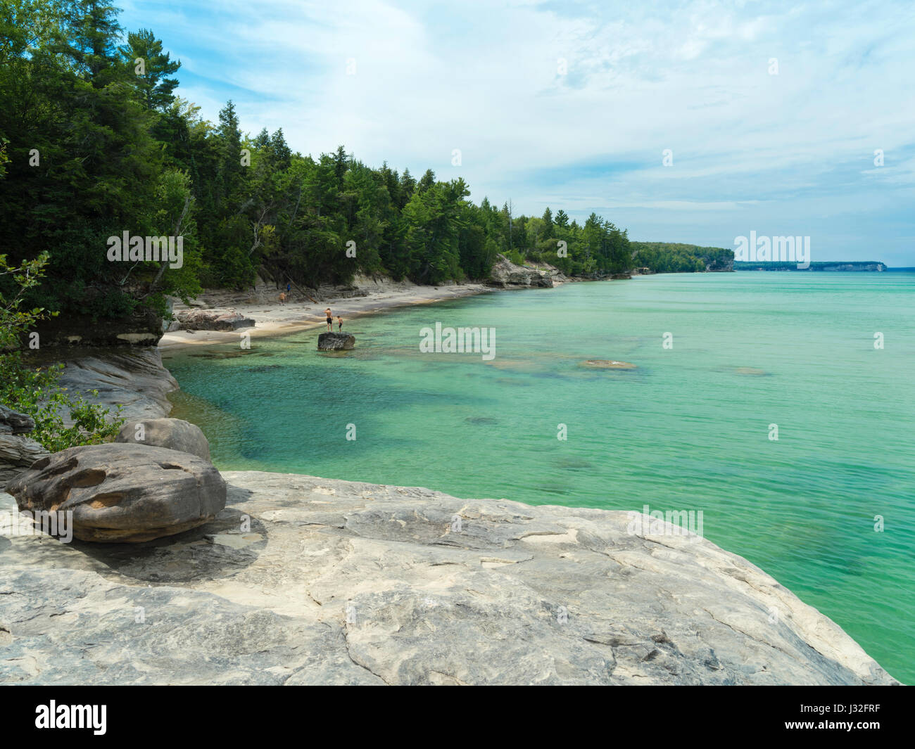 Image from the area known as "The Cove," Pictured Rocks National ...
