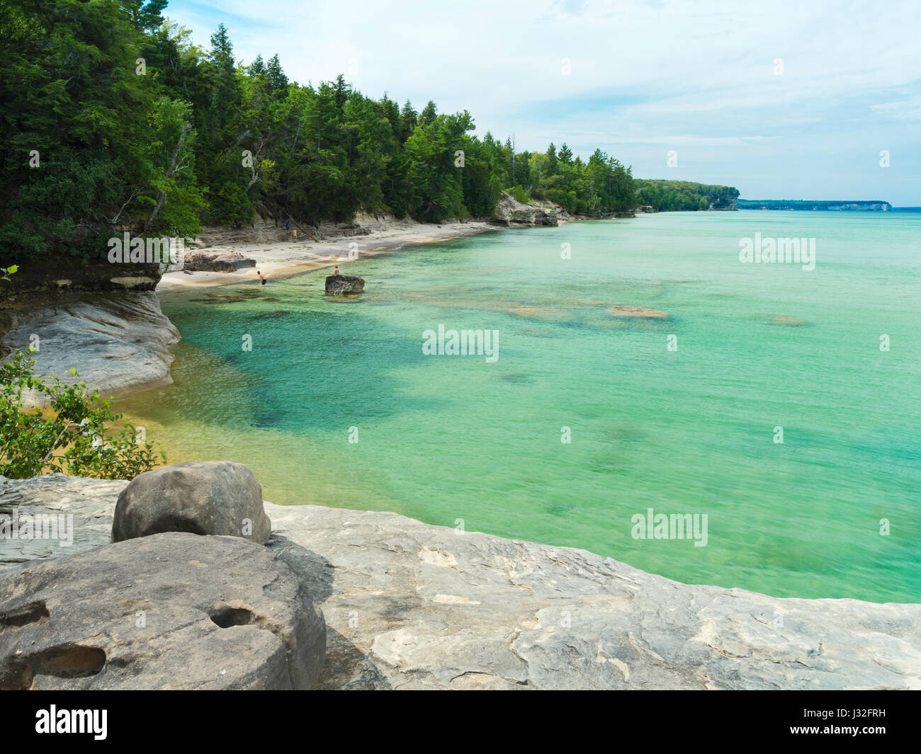 Image from the area known as "The Cove," Pictured Rocks National ...