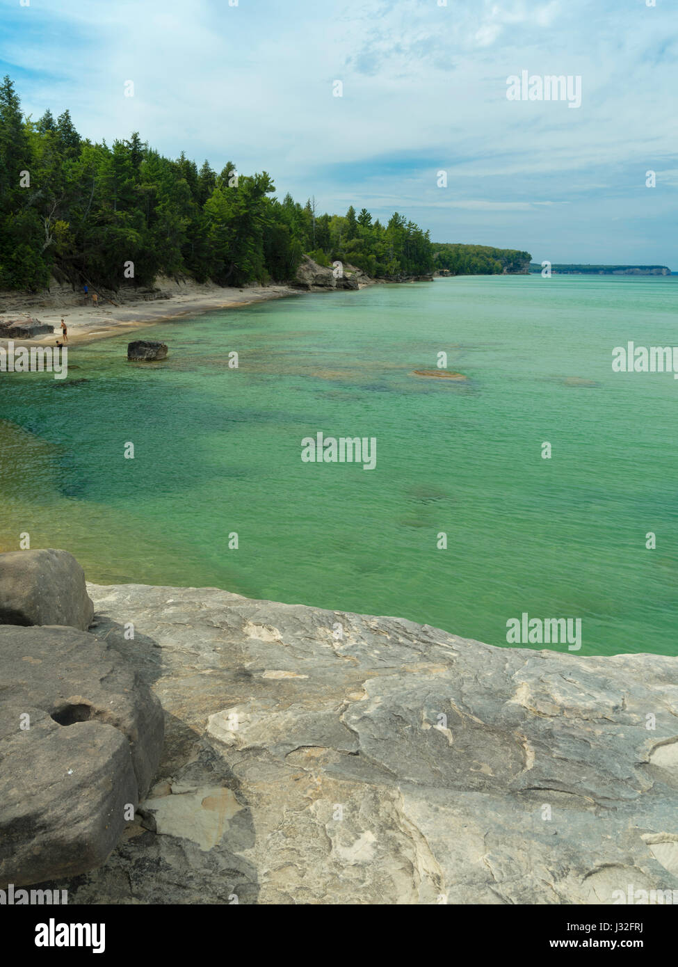 Image from the area known as "The Cove," Pictured Rocks National ...