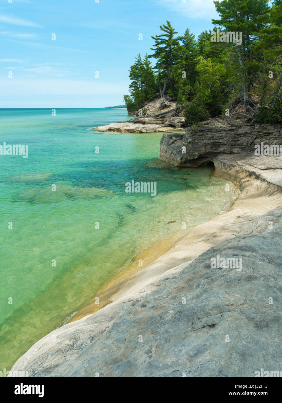 Image from the area known as "The Cove," Pictured Rocks National ...