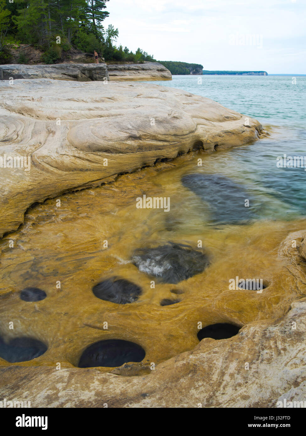 Image from the area known as "The Cove," Pictured Rocks National ...