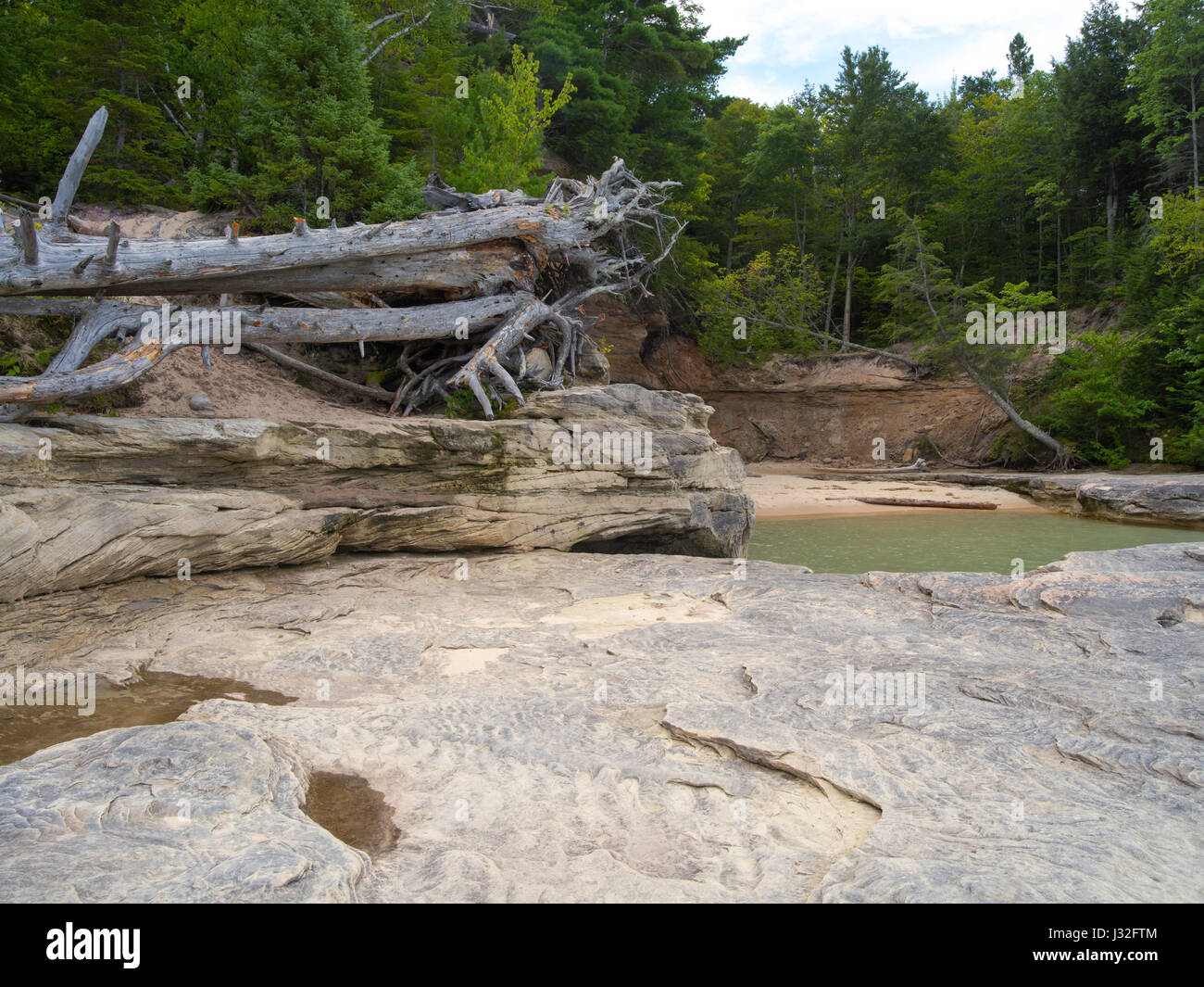 Image from the area known as "The Cove," Pictured Rocks National ...