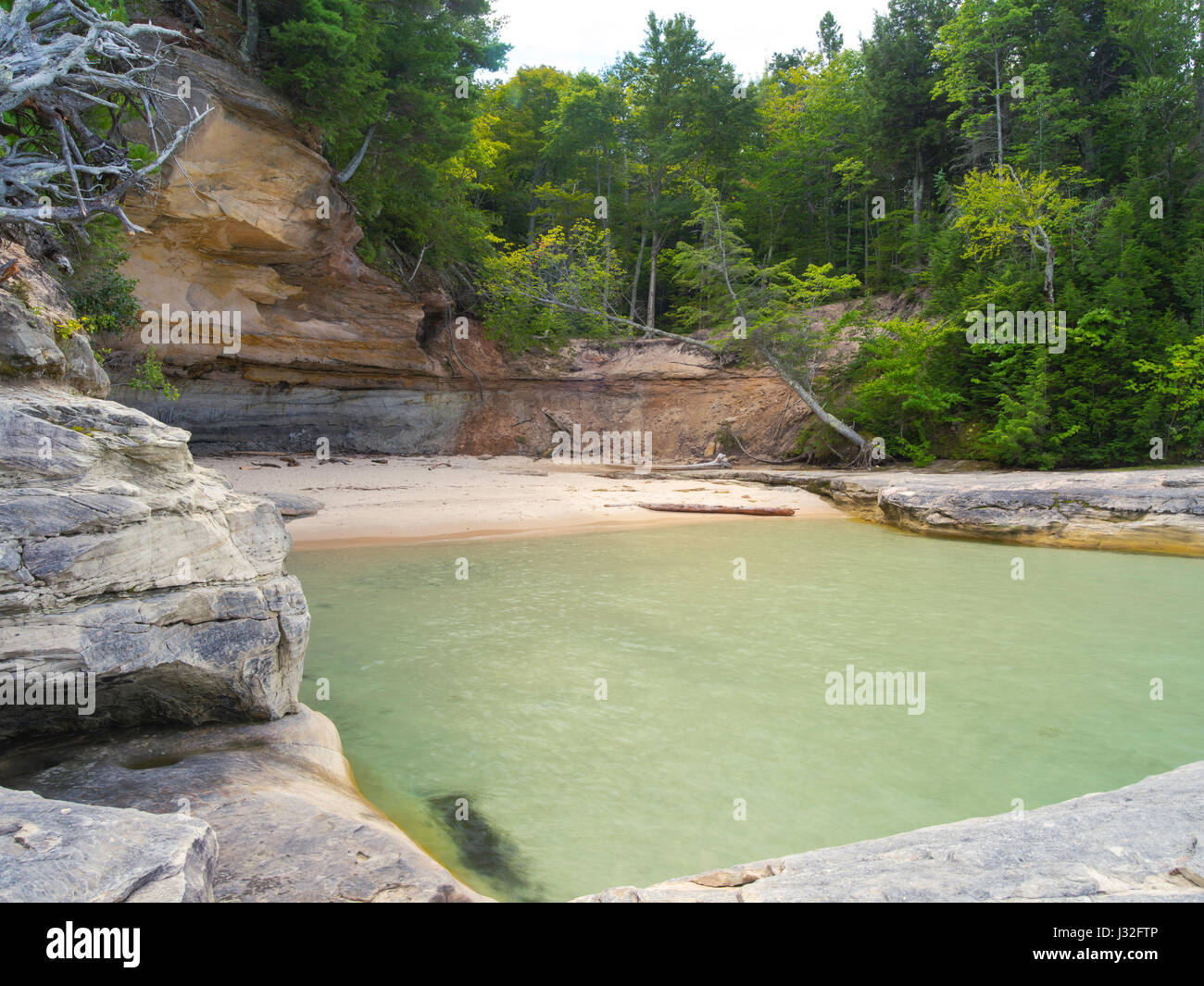 Image from the area known as "The Cove," Pictured Rocks National ...