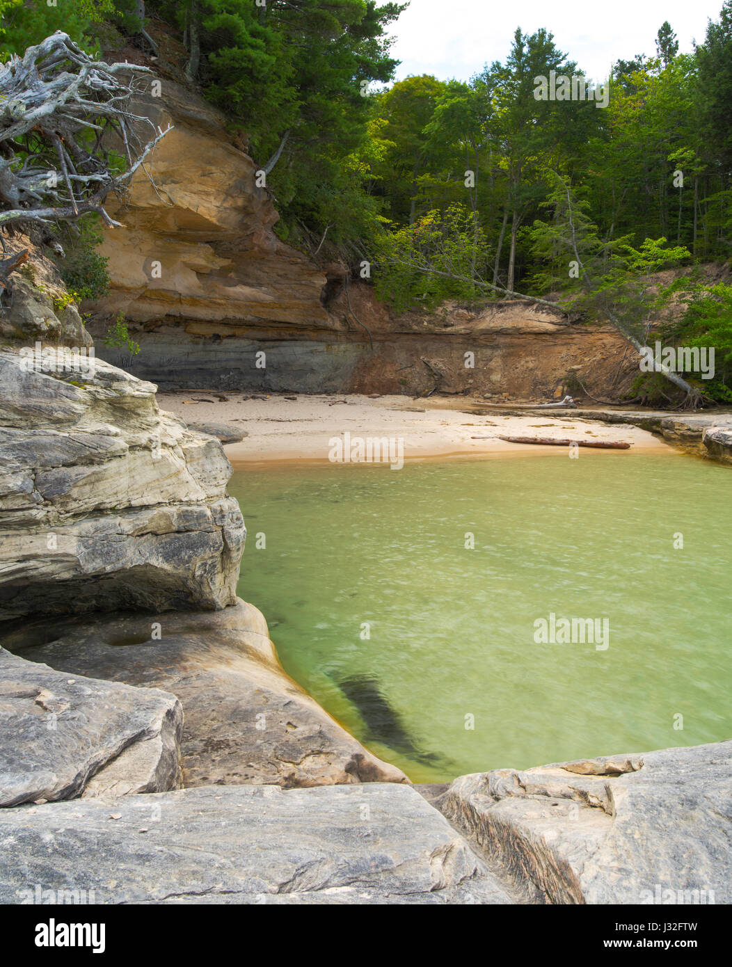 Image from the area known as "The Cove," Pictured Rocks National ...