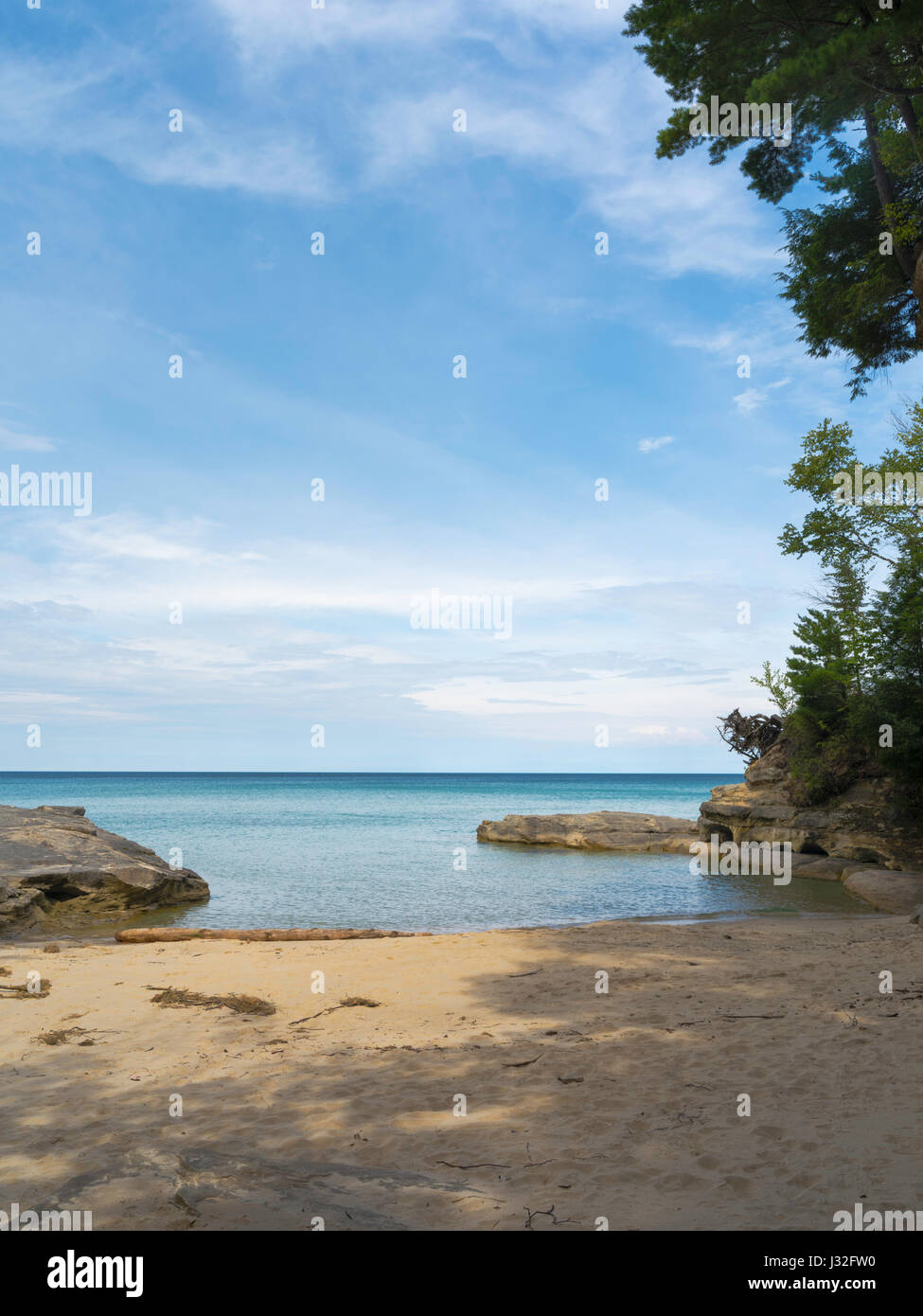 Image from the area known as "The Cove," Pictured Rocks National ...