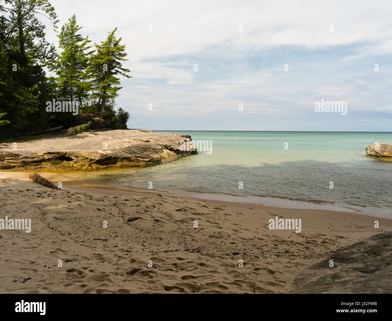 Image from the area known as "The Cove," Pictured Rocks National ...