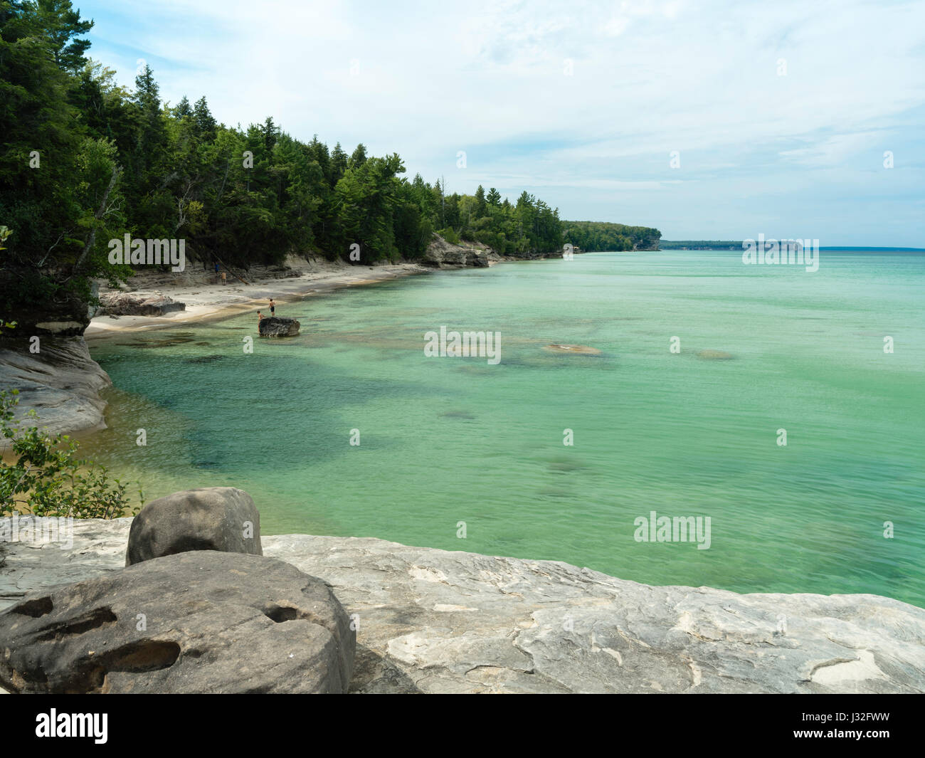 Image from the area known as "The Cove," Pictured Rocks National ...