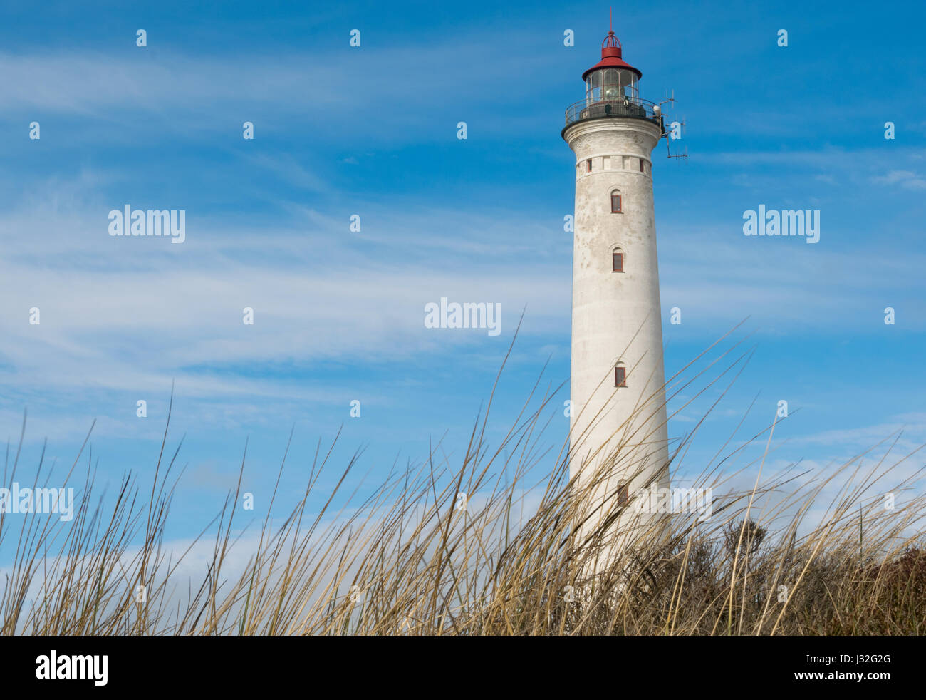 Lighthouse in Denmark Stock Photo - Alamy