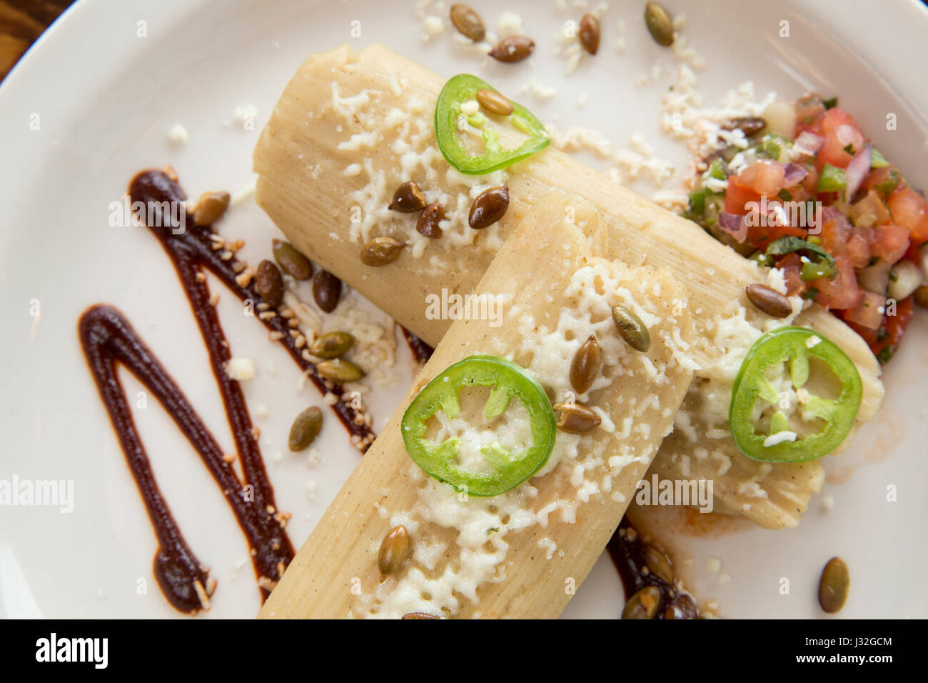 Tamales plate hi-res stock photography and images - Alamy