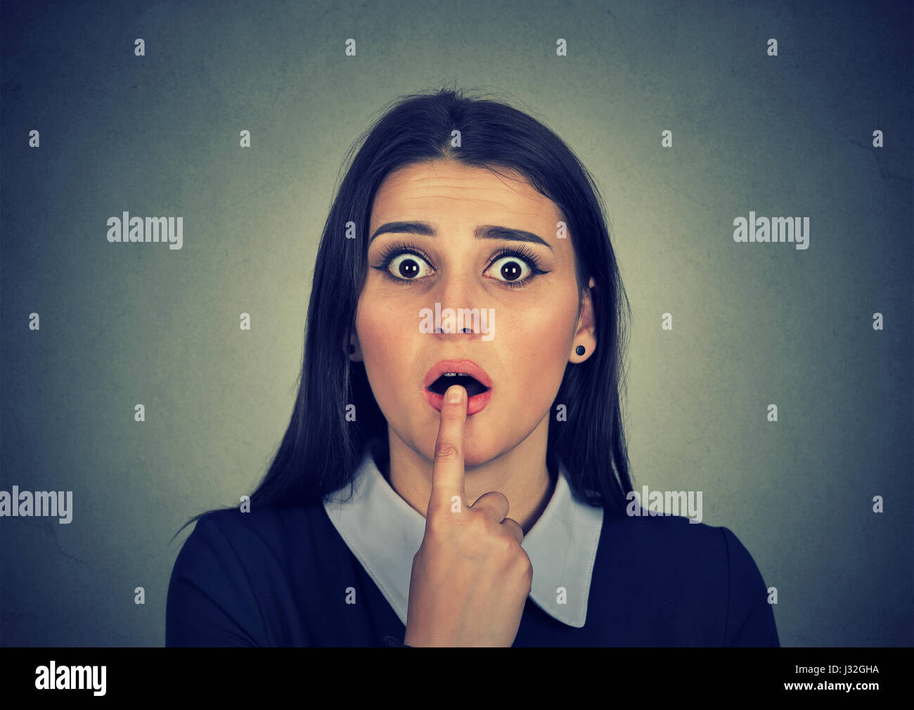 Surprise woman makeup hi-res stock photography and images - Alamy