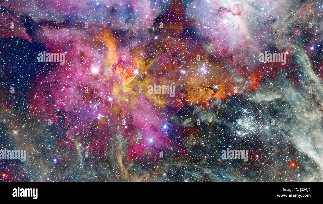 Open space filled with stars, nebulae and galaxies. Elements of this ...
