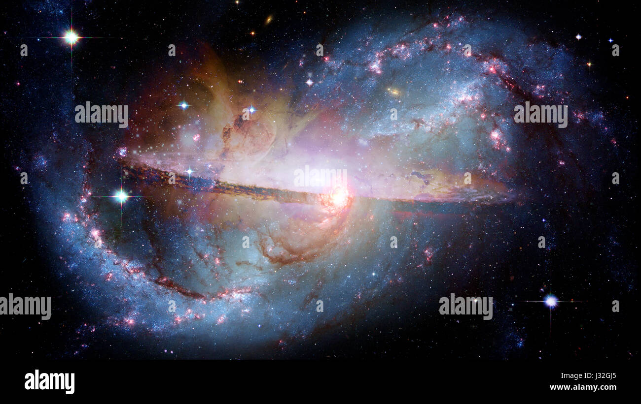 Open space filled with stars, nebulae and galaxies. Elements of this ...