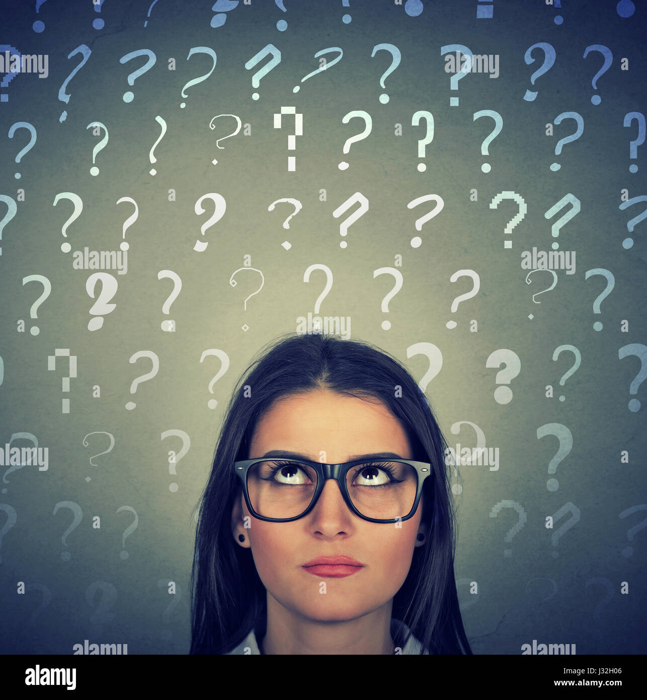 Question mark woman concept hi-res stock photography and images - Alamy
