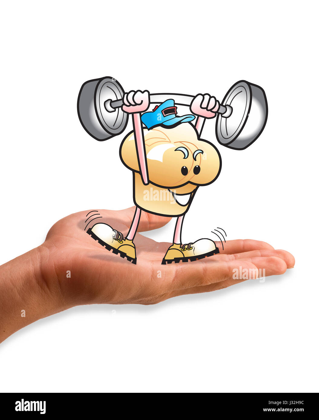 Food in hand shape Cut Out Stock Images & Pictures - Alamy